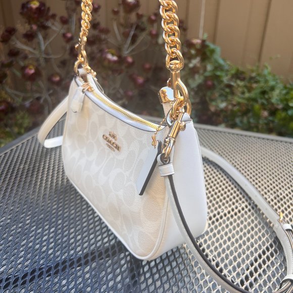 Coach | Bags | Coach Teri Shoulder Bag In Signature Canvas Ca548 | Poshmark